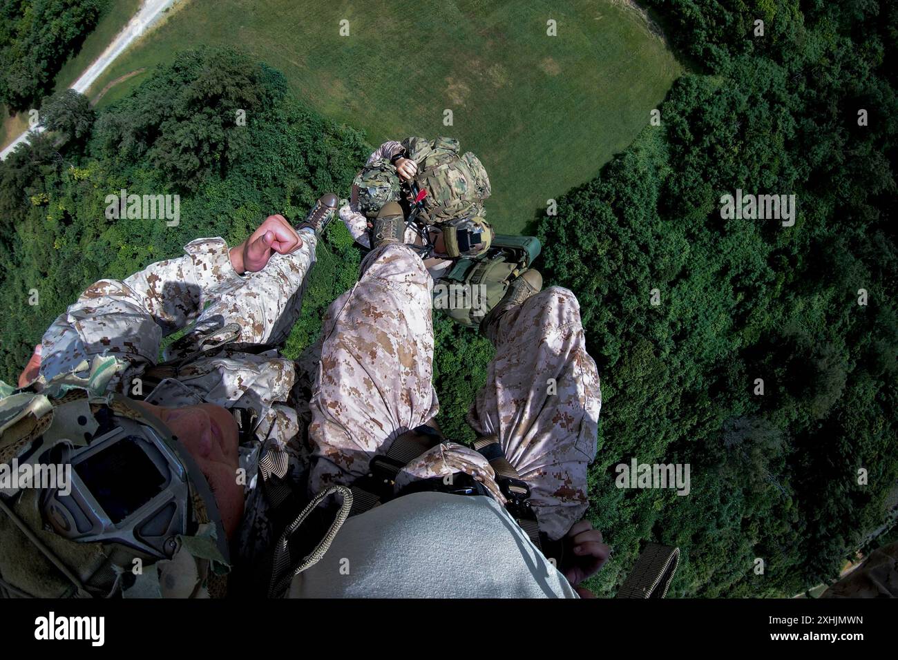 U.S. Marines with the maritime raid force, 31st Marine Expeditionary ...
