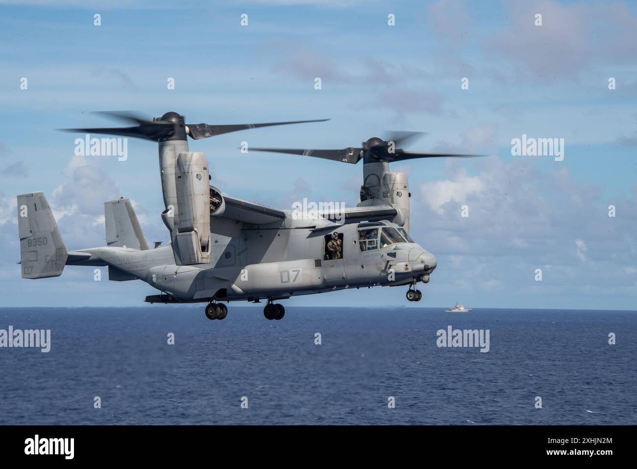 PHILIPPINE SEA (July 11, 2024) An MV-22B Osprey tiltrotor aircraft from ...