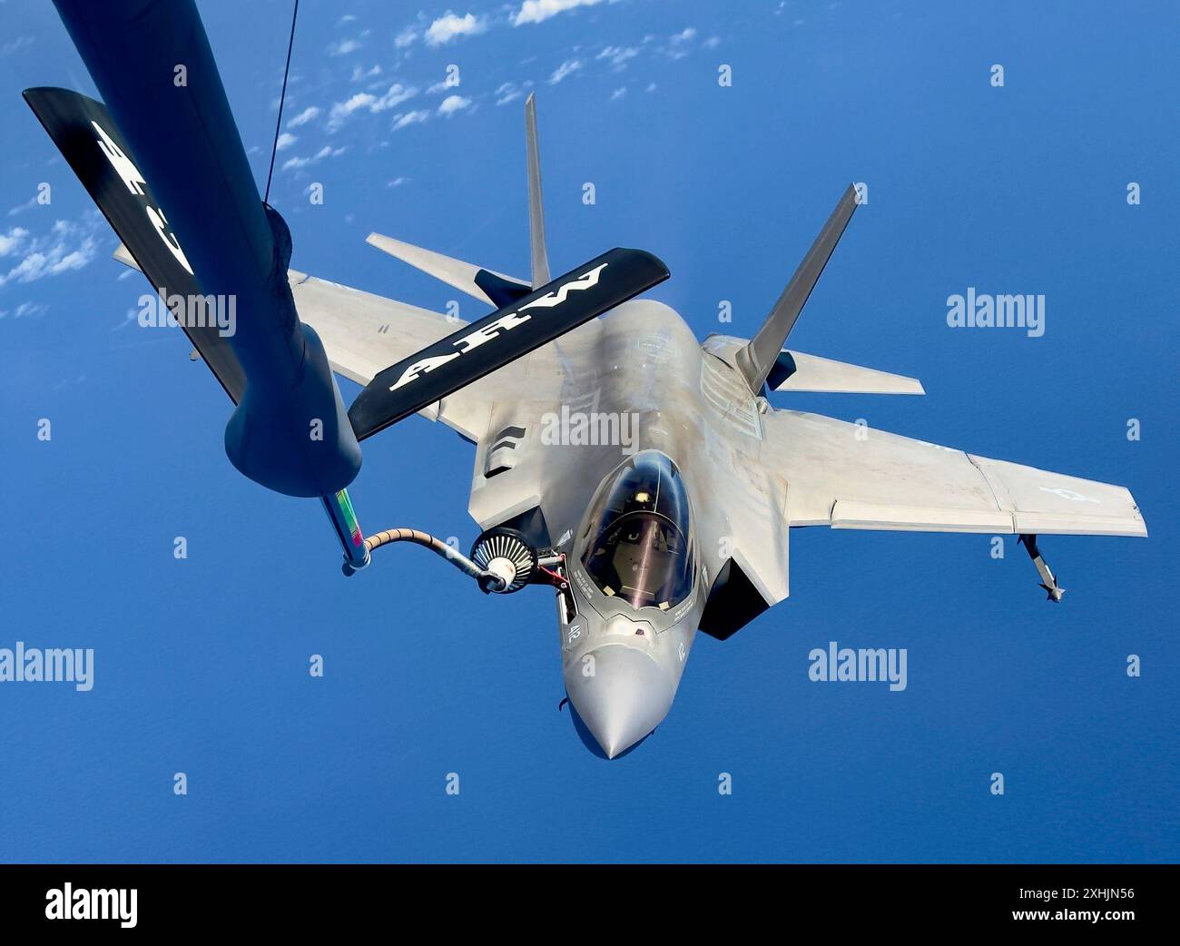 An F-35C Lightning II, assigned to the “War Hawks” of Strike Fighter ...