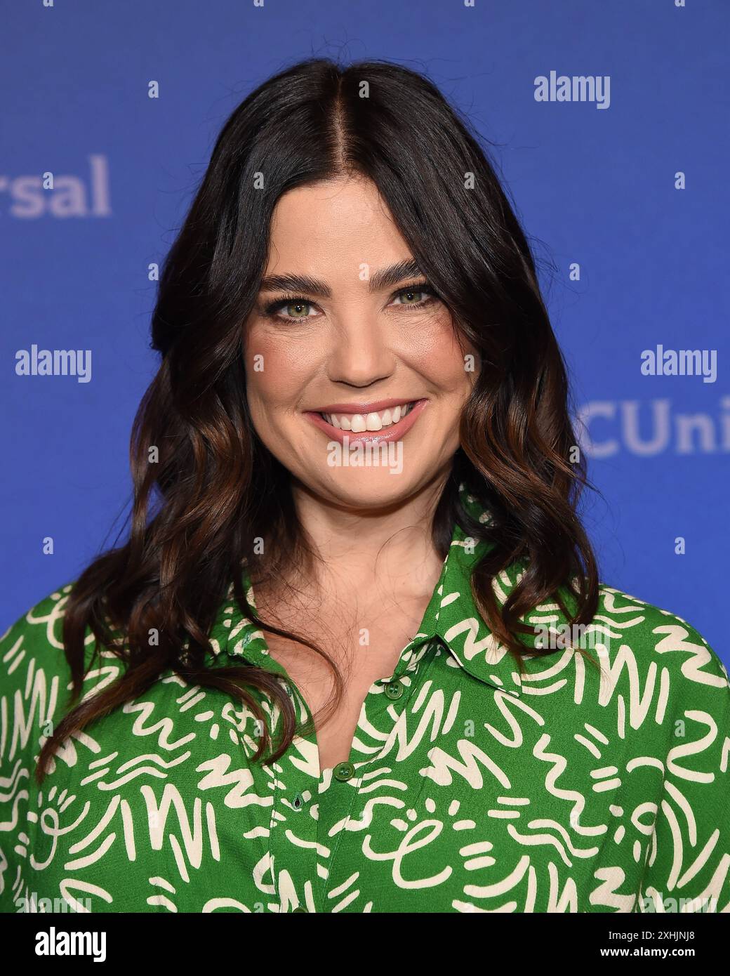 Christine Burke arriving to the 2024 NBCUniversal Summer Press Tour at ...