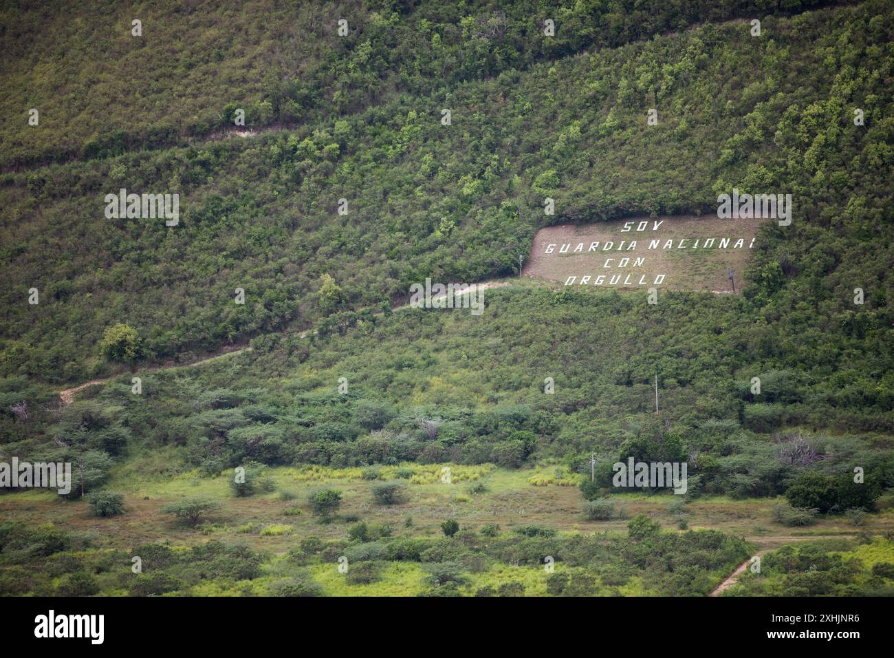 On display "Soy Guardia Nacional con Orgullo," translated "I am a proud ...