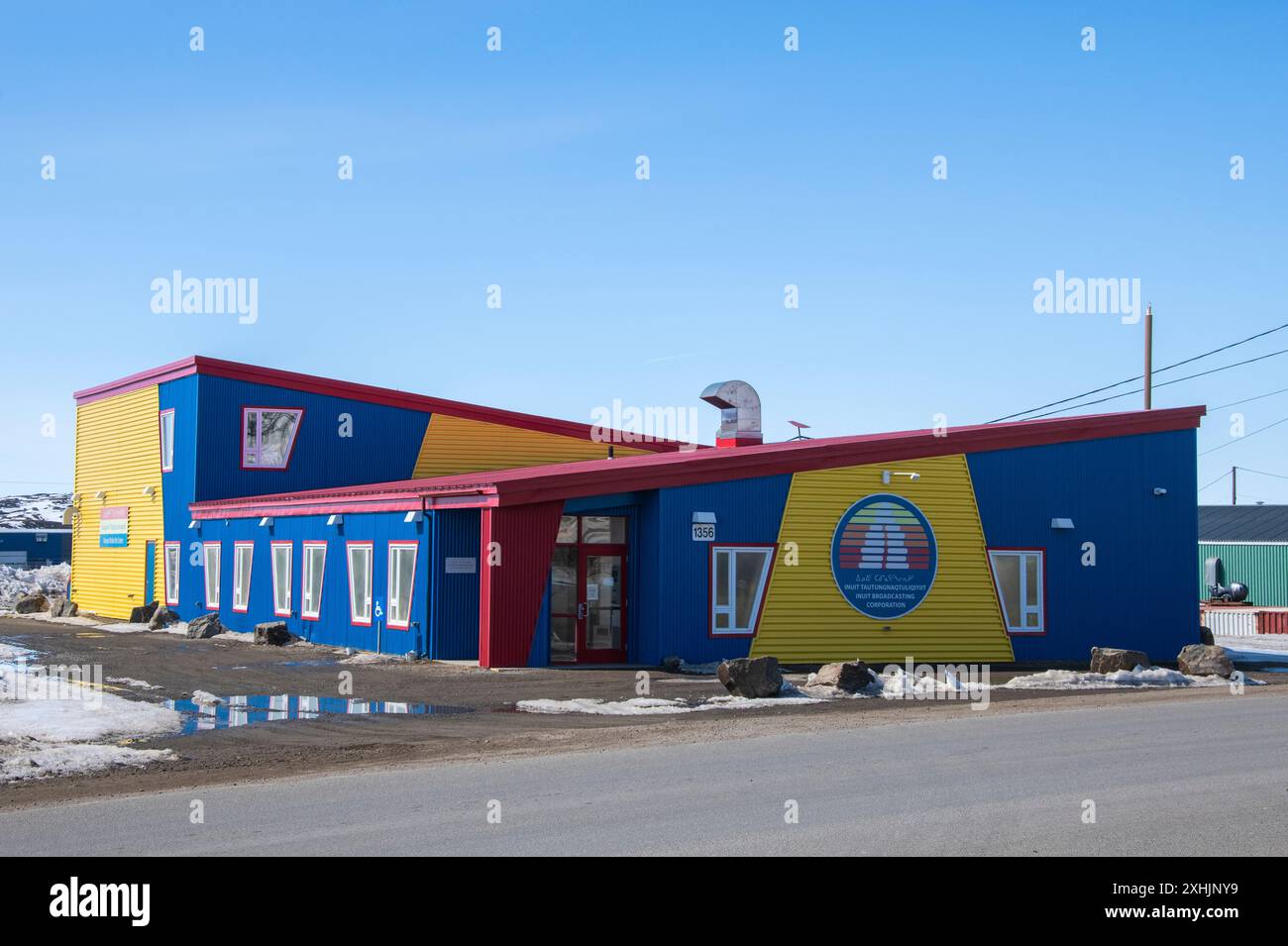 Inuit Broadcasting Corp on Federal Road in Iqaluit, Nunavut, Canada ...