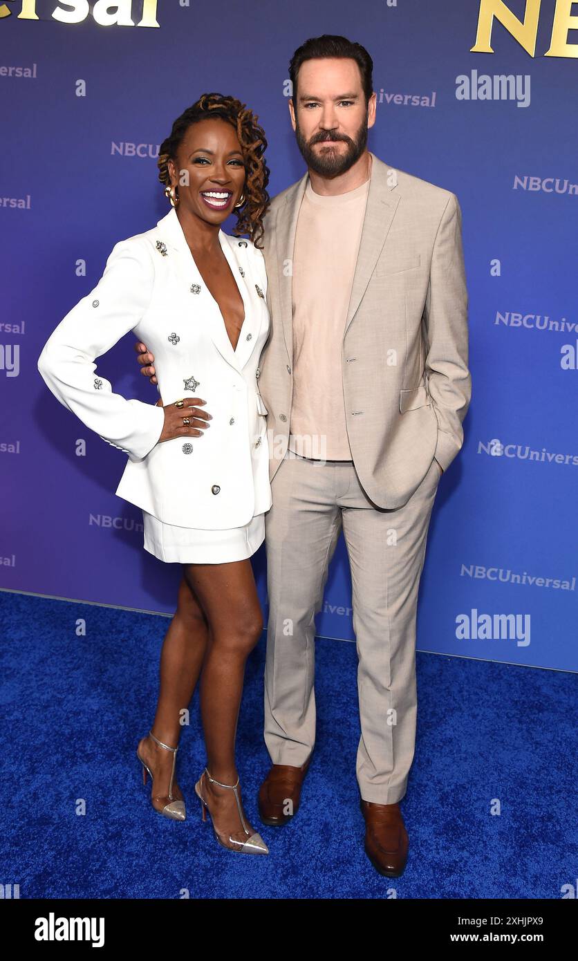Pasadena, USA. 14th July, 2024. Shanola Hampton and Mark-Paul Gosselaar ...