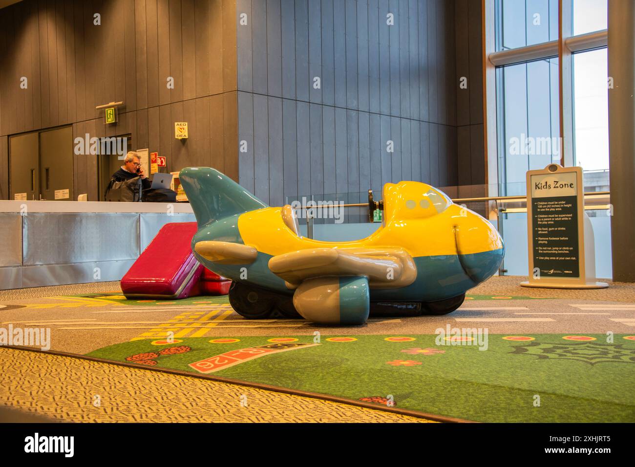Airplane at the Kids Zone play area at Ottawa International Airport in ...