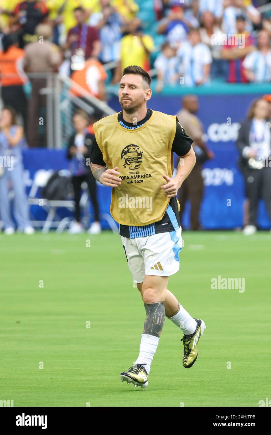 Miami, United States Of America. 14th July, 2024. Messi of Argentina ...