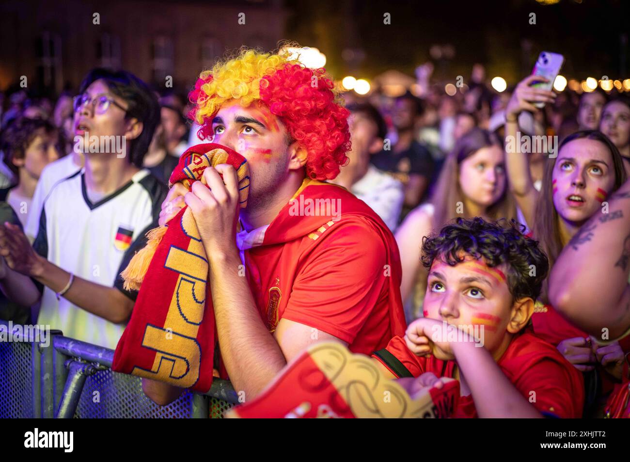 Spanische Fans in Stuttgart 20240714 UEFA EURO 2024 Public Viewing ...
