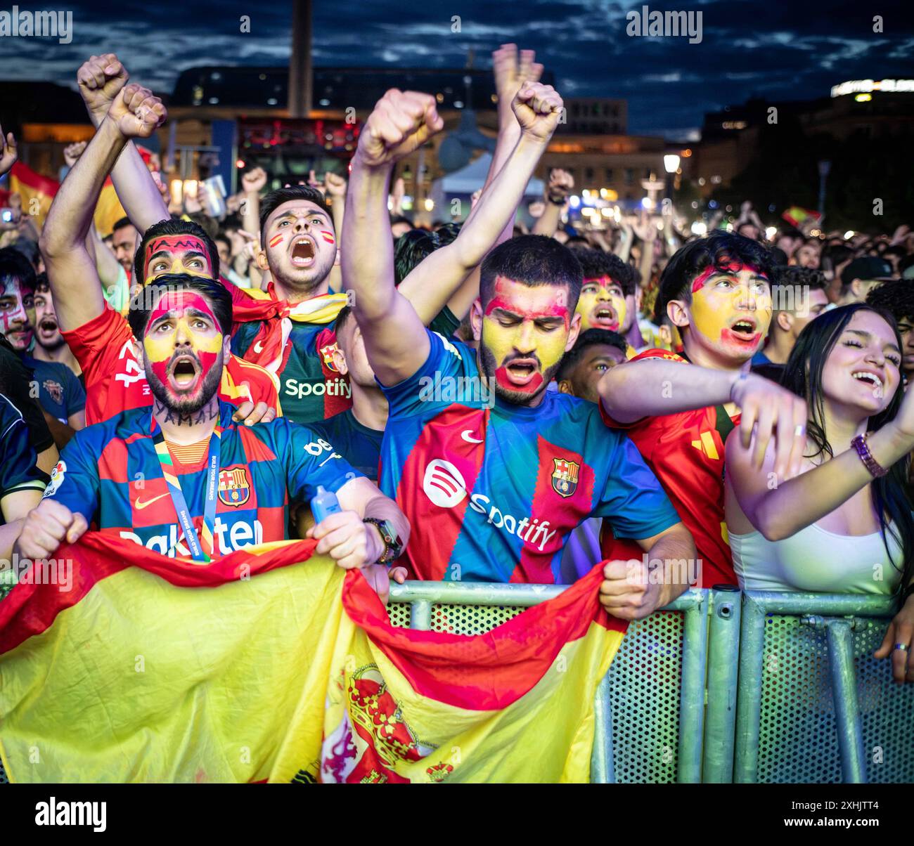 Spanische Fans in Stuttgart 20240714 UEFA EURO 2024 Public Viewing ...