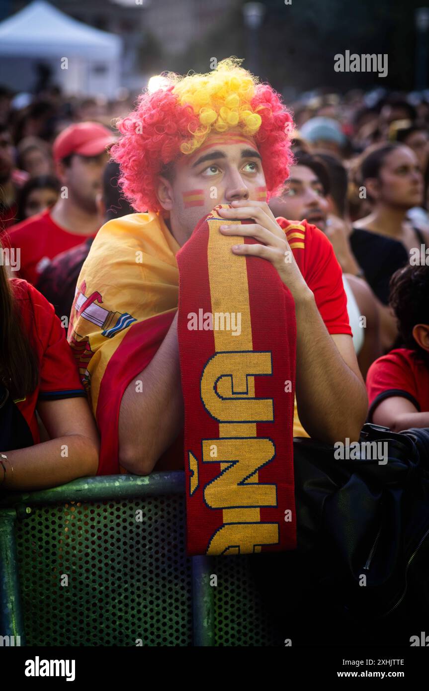 Spanische Fans in Stuttgart 20240714 UEFA EURO 2024 Public Viewing ...