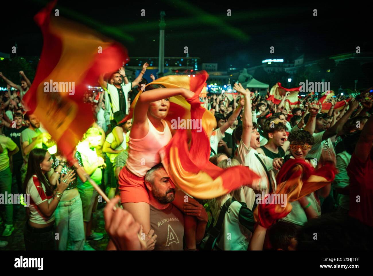 Spanische Fans in Stuttgart 20240714 UEFA EURO 2024 Public Viewing ...