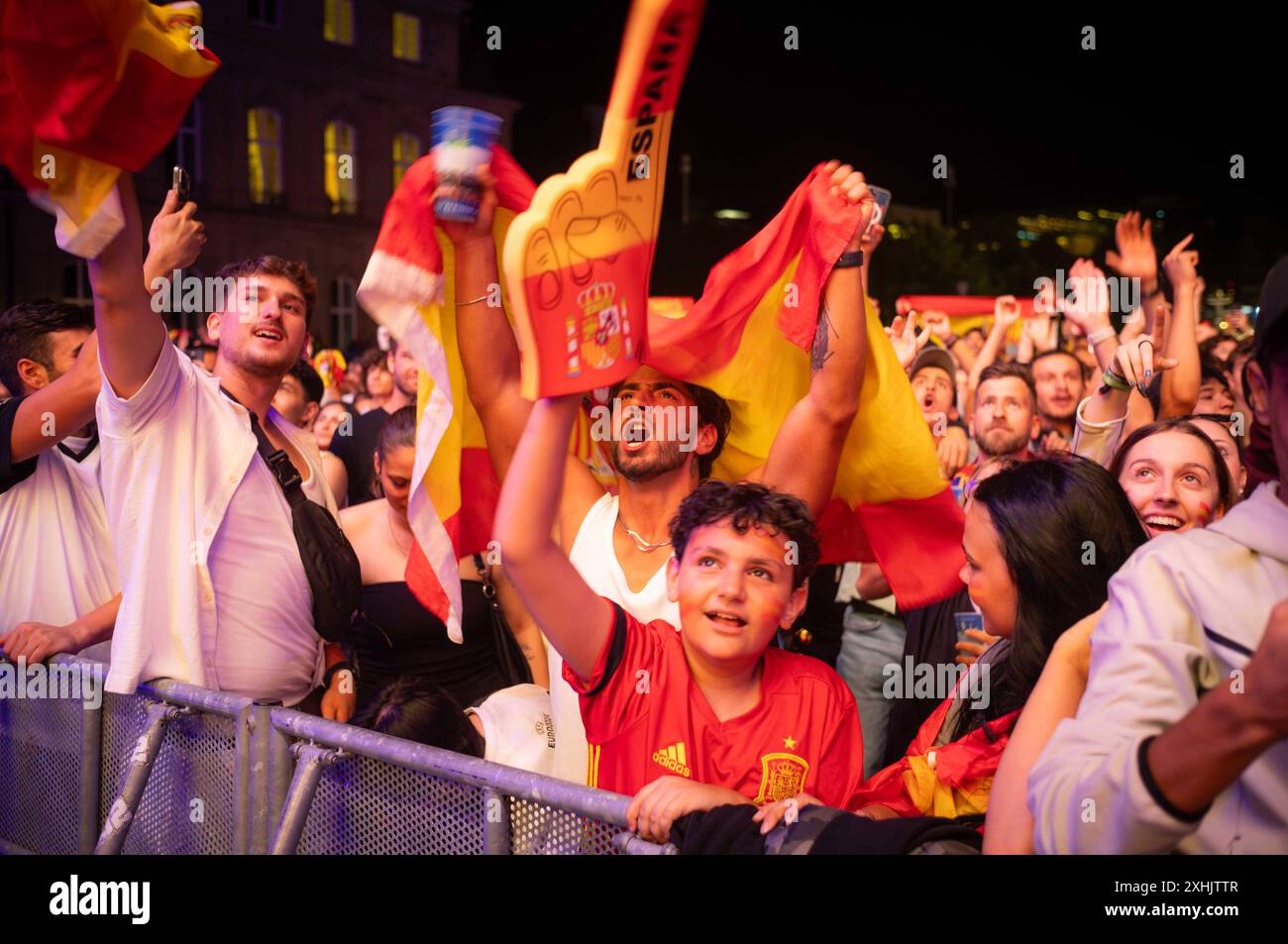 Spanische Fans in Stuttgart 20240714 UEFA EURO 2024 Public Viewing ...