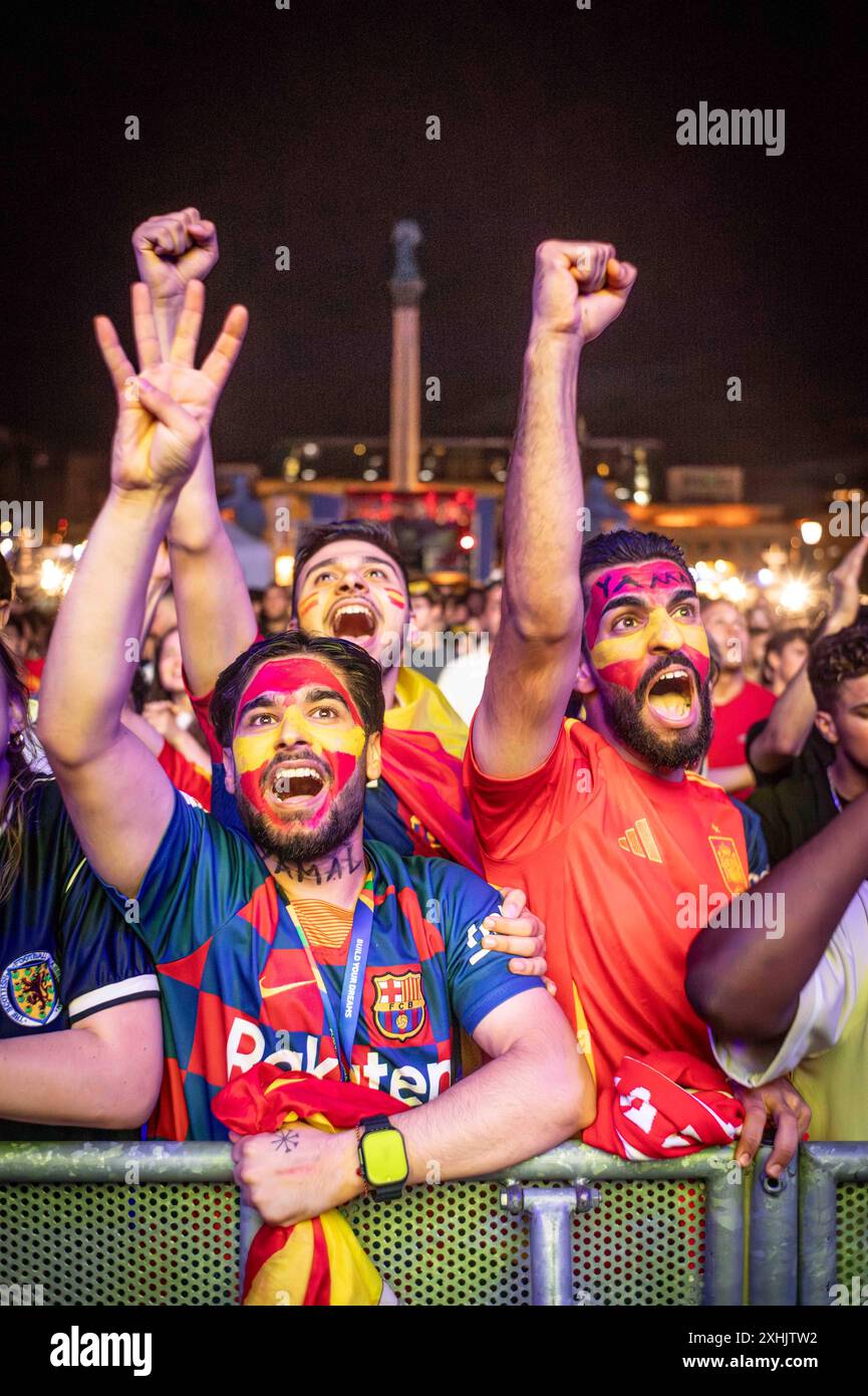 Spanische Fans in Stuttgart 20240714 UEFA EURO 2024 Public Viewing ...