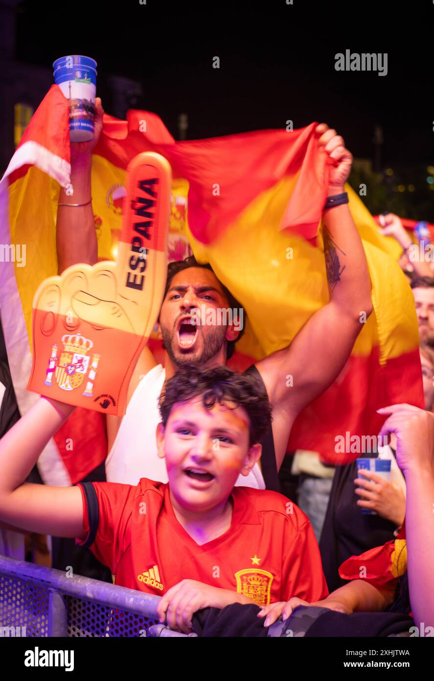 Spanische Fans in Stuttgart 20240714 UEFA EURO 2024 Public Viewing ...