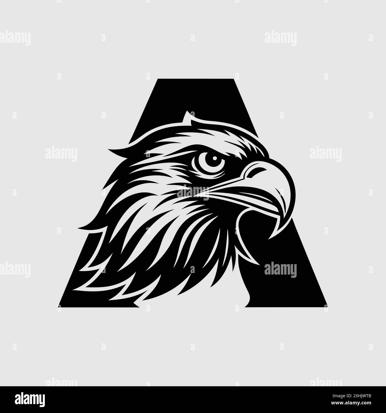 letter A Eagle Logo Design Vector Template Stock Vector Image & Art - Alamy