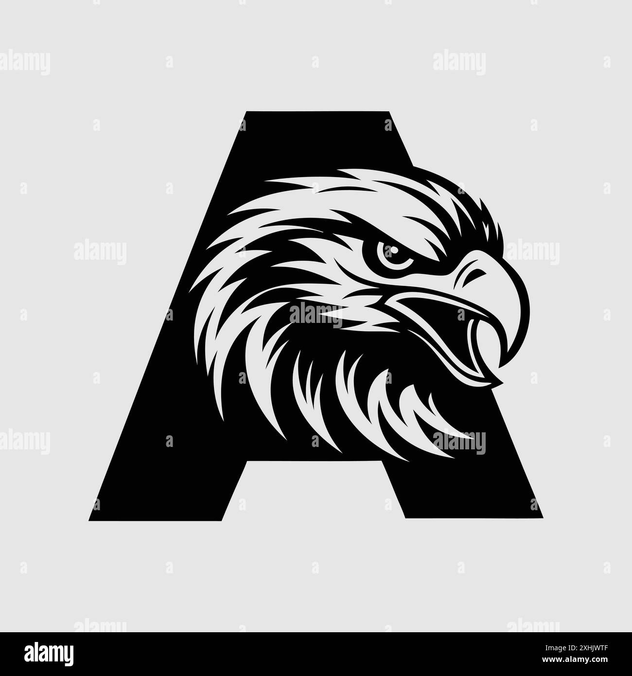 letter A Eagle Logo Design Vector Template Stock Vector Image & Art - Alamy
