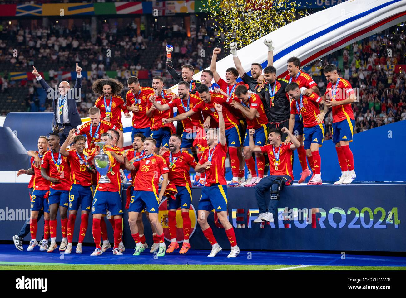 Berlin, Germany. 15th July, 2024. The Spanish national football team ...