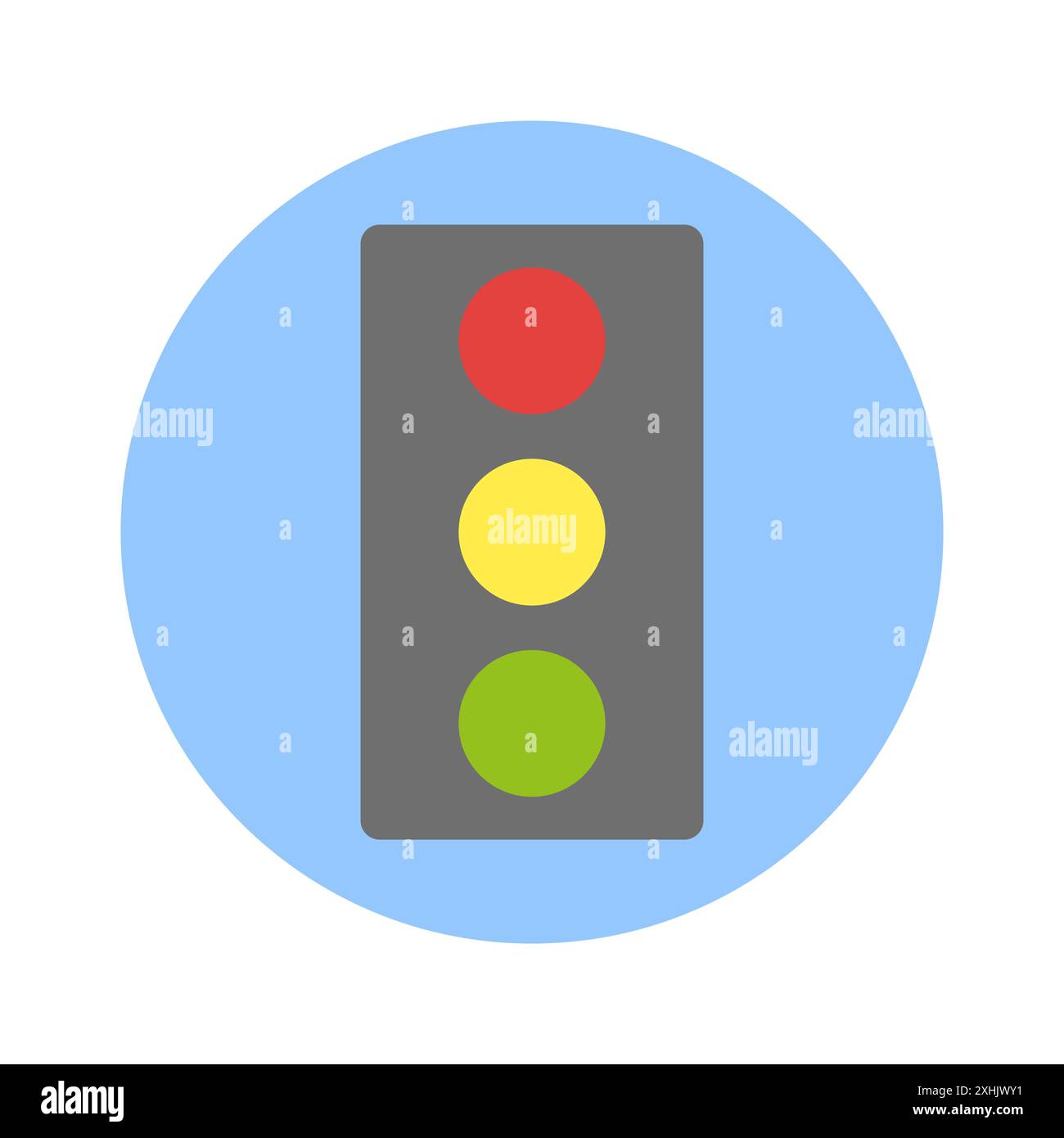 Traffic light icon. Red, yellow, green signals. Flat vector ...