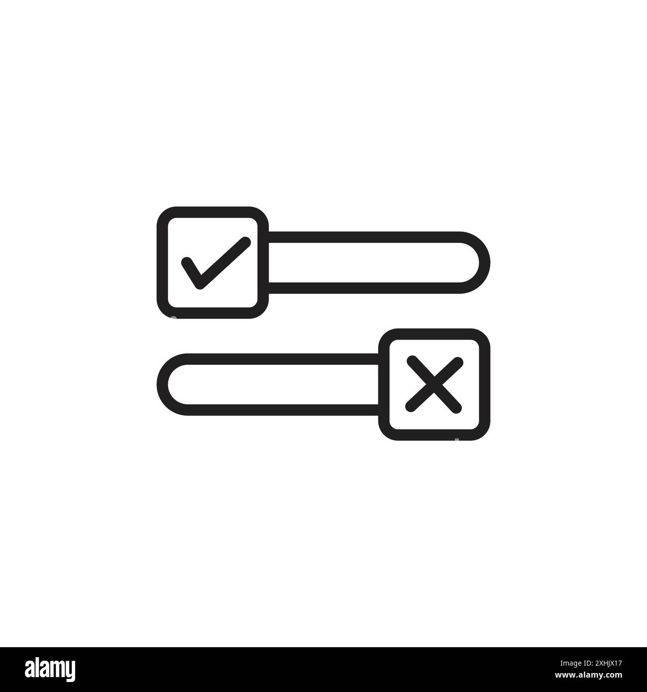 Boolean Icon Black Line Art Vector In Black And White Outline Set