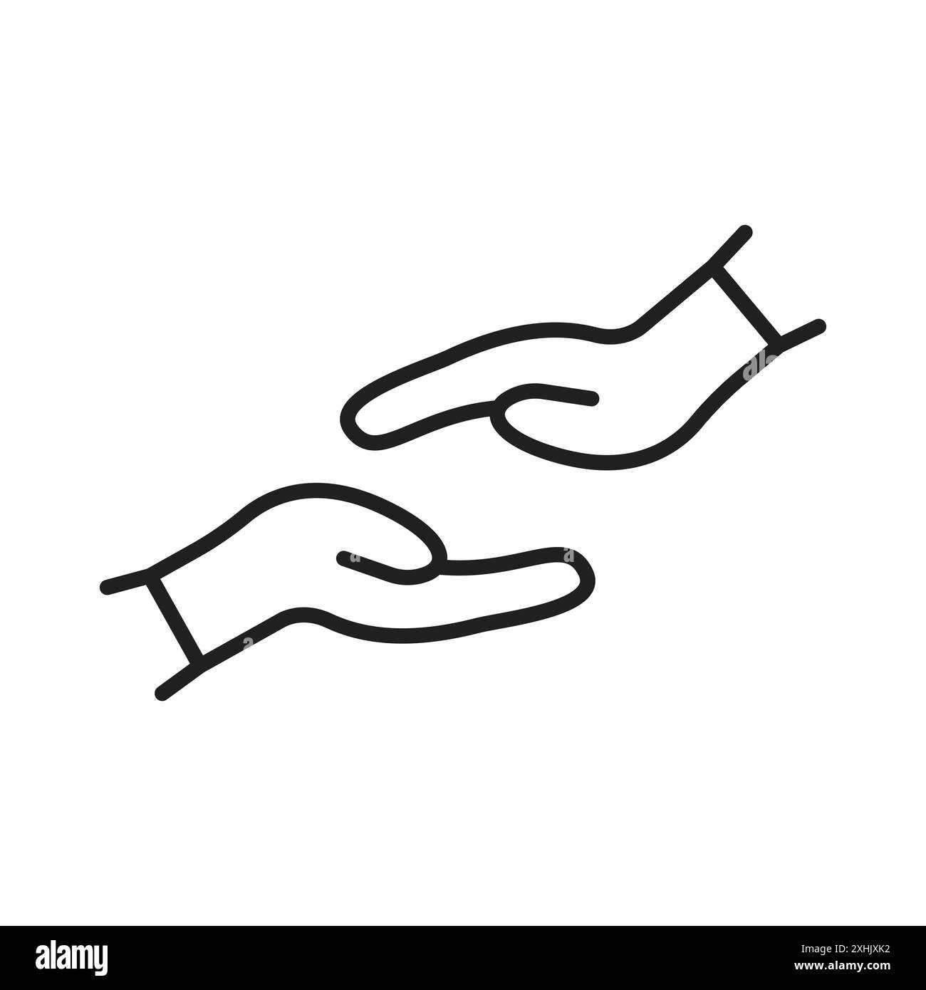 Forgiveness icon Black line art vector in black and white outline set ...