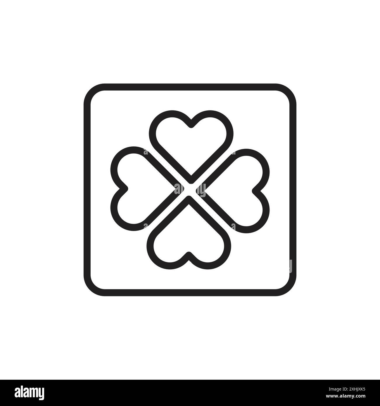 Shamrock silhouette outline Stock Vector Images - Alamy