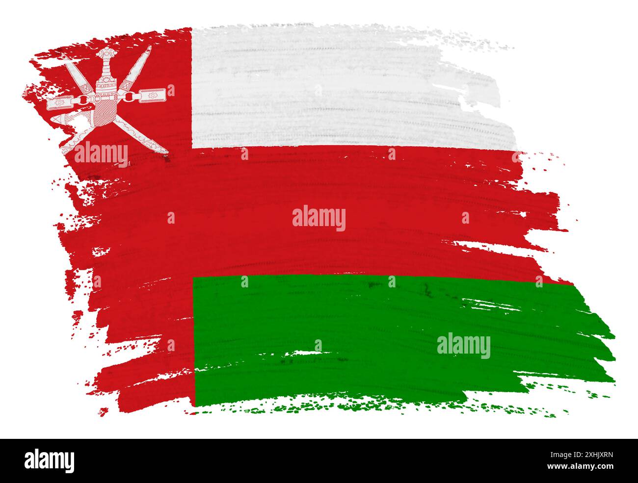 Oman flag brushstroke hi-res stock photography and images - Alamy