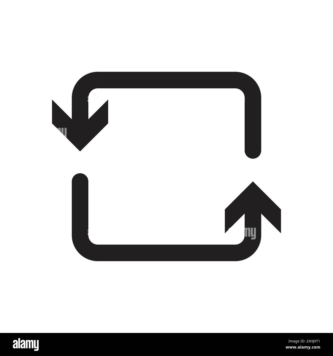 Japanese recycling symbol Black line art vector in black and white ...