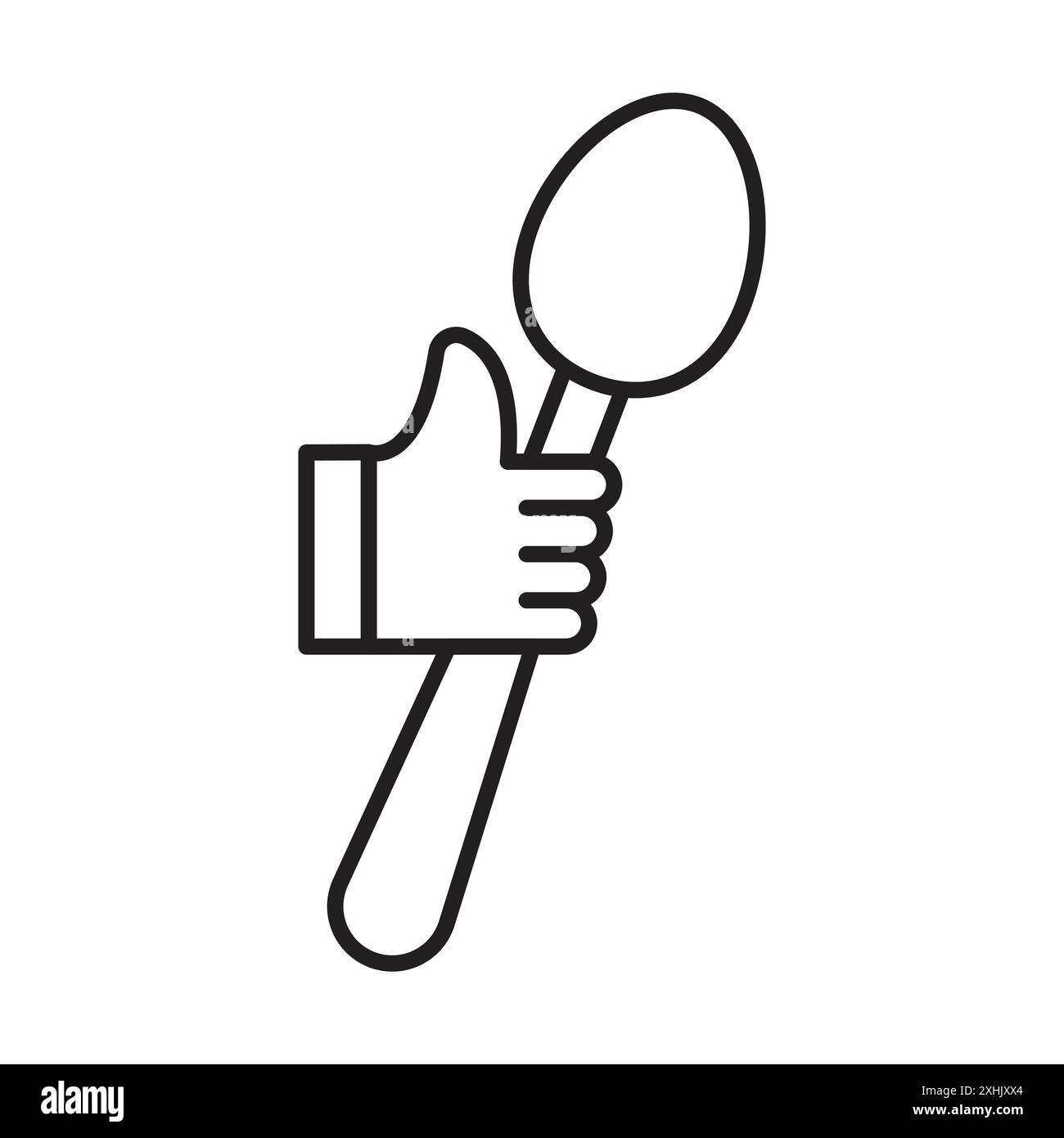 Good food icon Black line art vector in black and white outline set ...