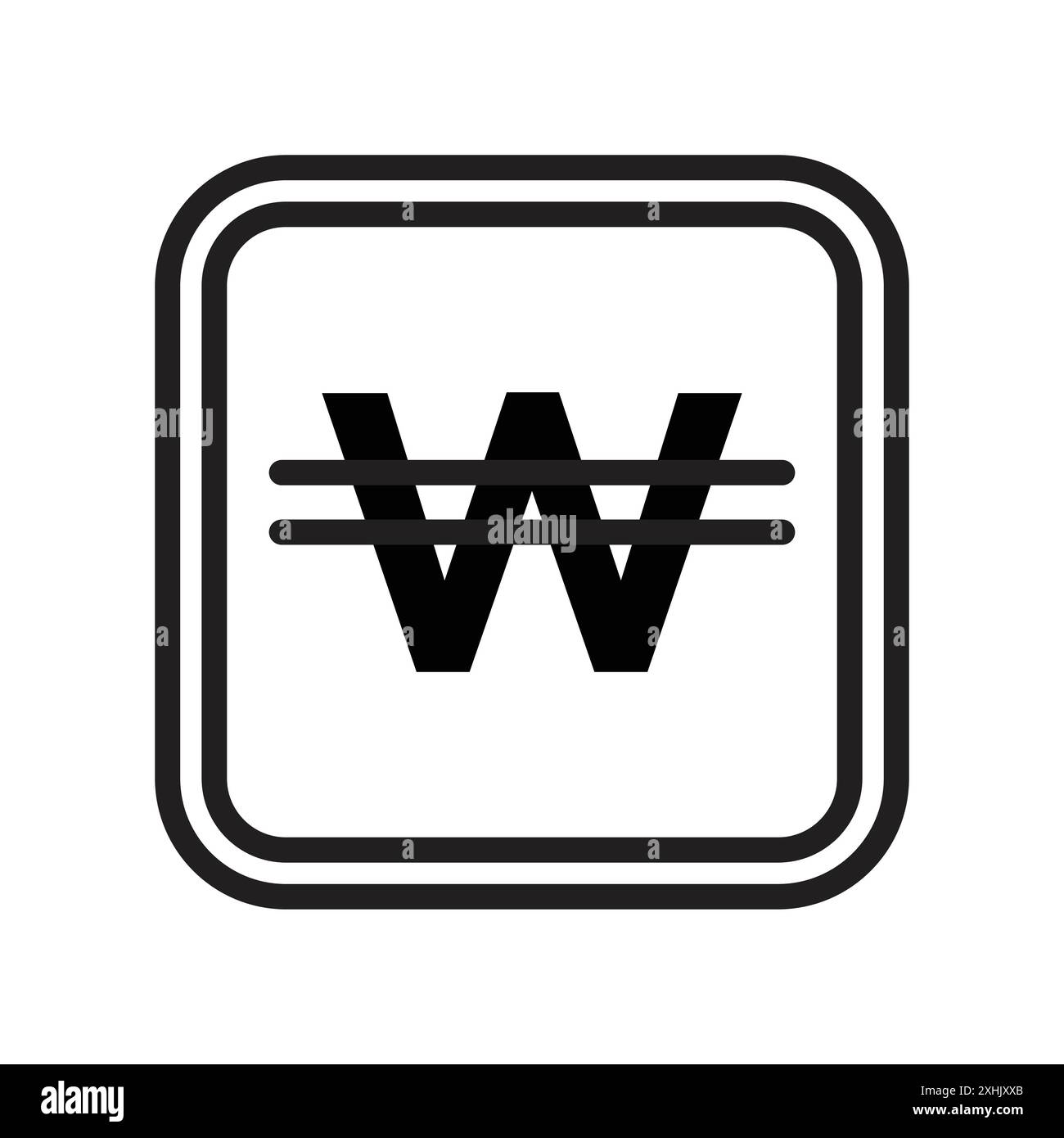 Exchange currency korean Stock Vector Images - Alamy