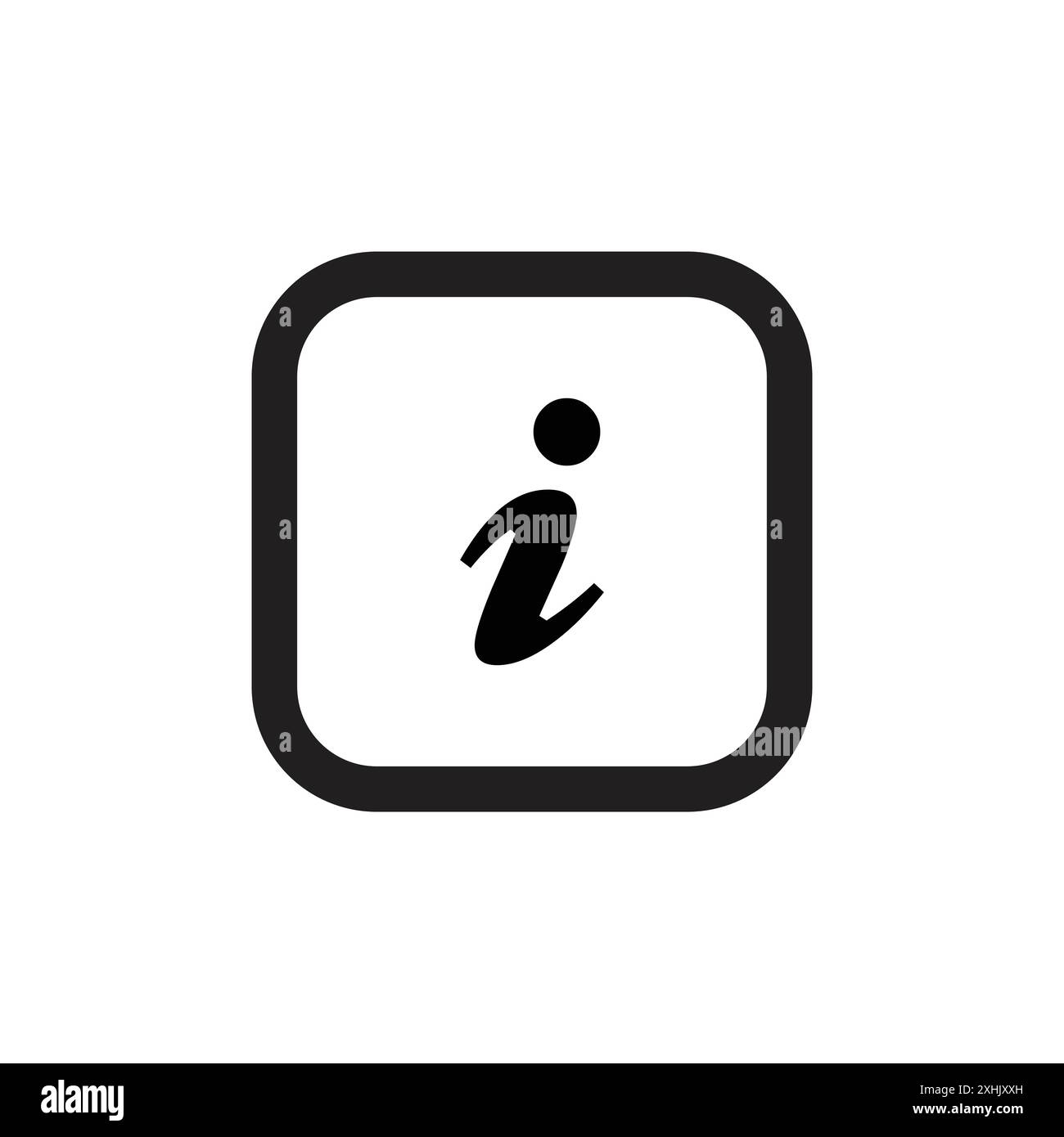 Information icon Black line art vector in black and white outline set ...