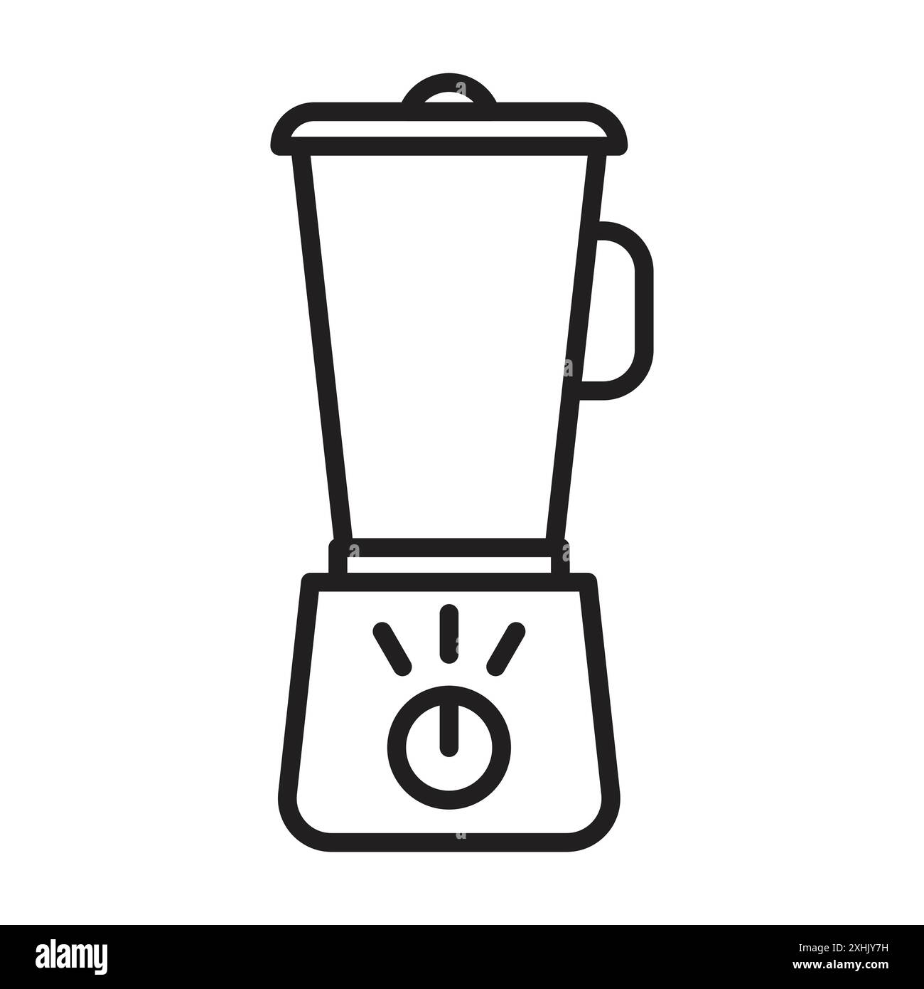 Juicer icon Black line art vector in black and white outline set ...