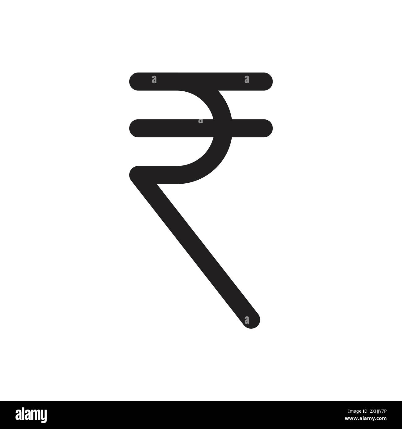 Rupee symbol white background Stock Vector Images - Alamy