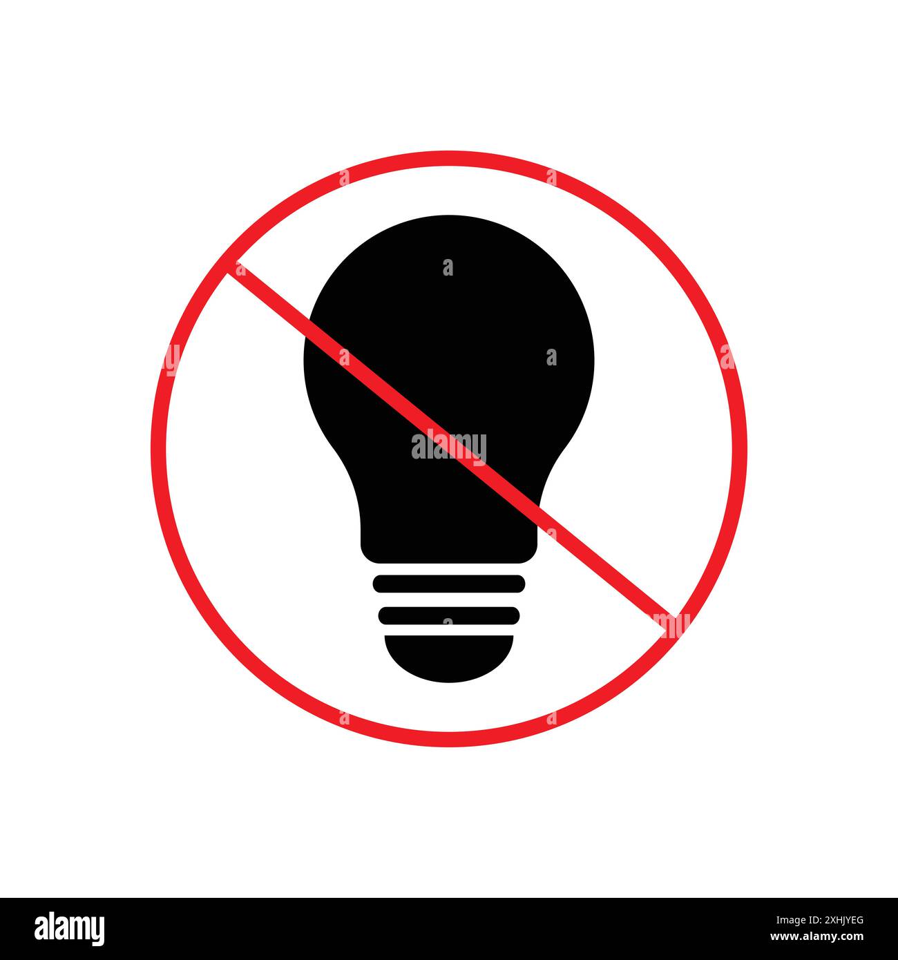 No Idea sign Black line art vector in black and white outline set ...