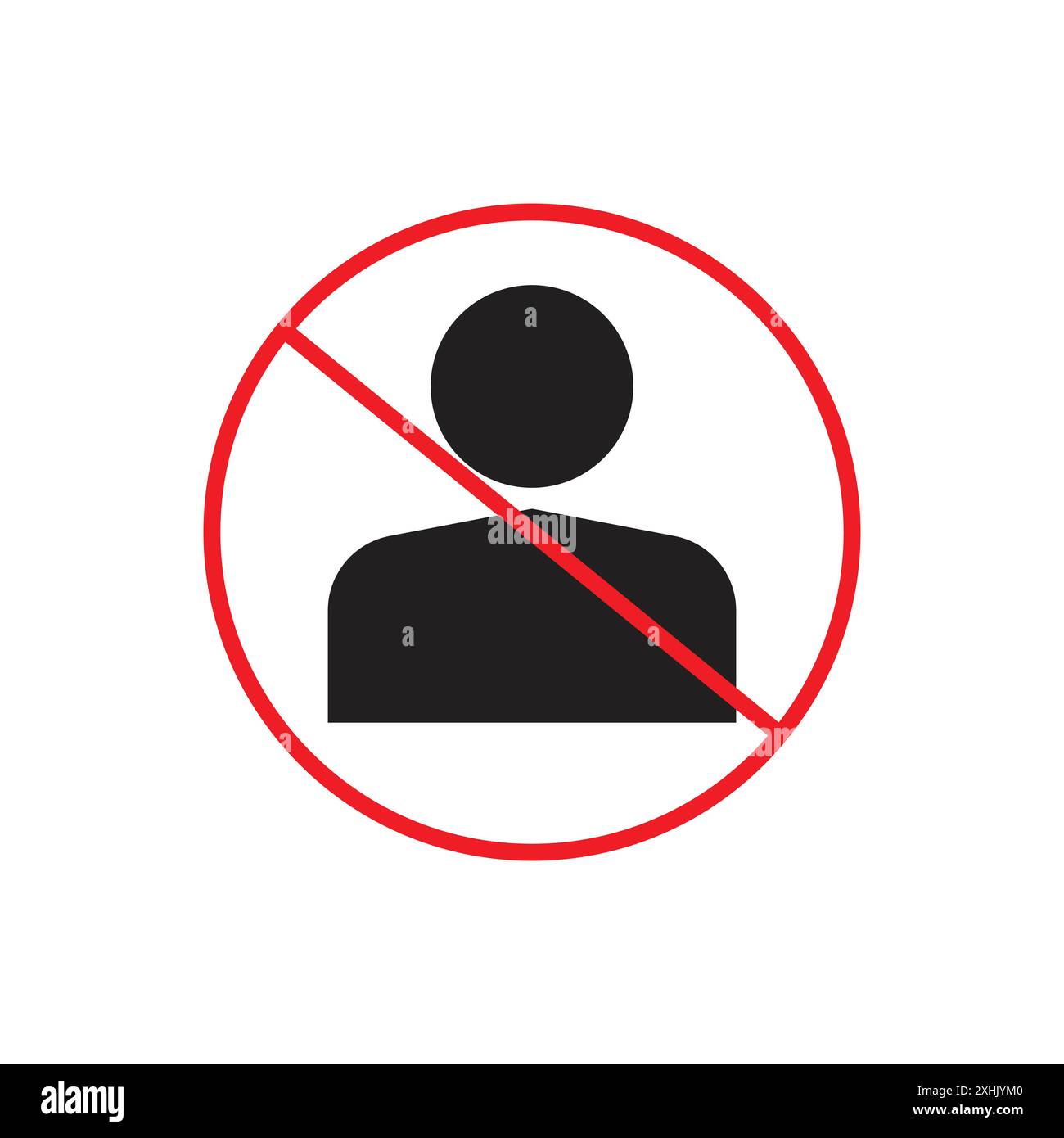 No account sign Black line art vector in black and white outline set collection sign Stock ...