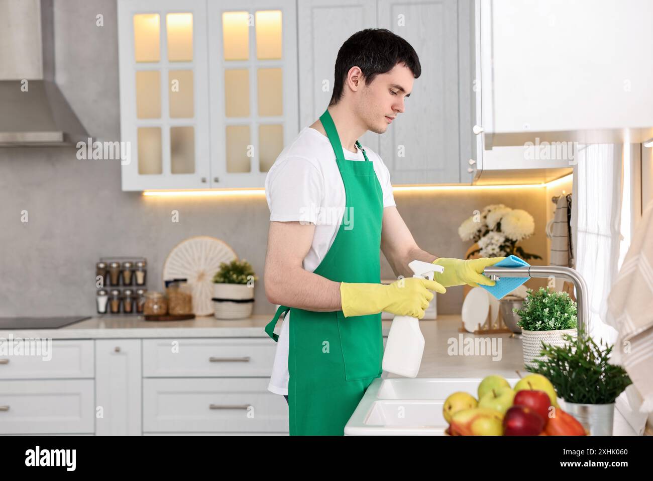 Male janitor rag detergent hi-res stock photography and images - Alamy