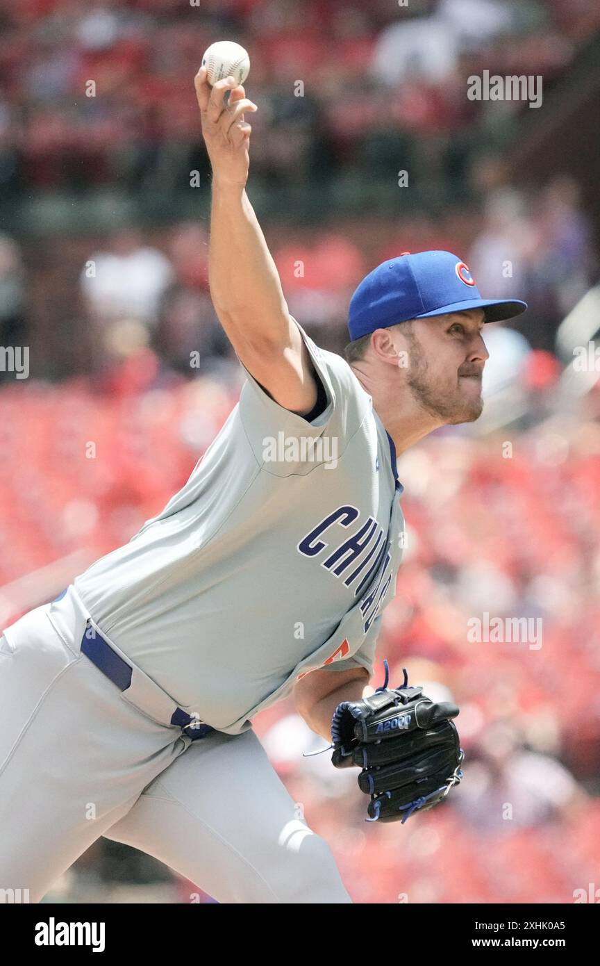 St. Louis, United States. 14th July, 2024. Chicago Cubs starting ...