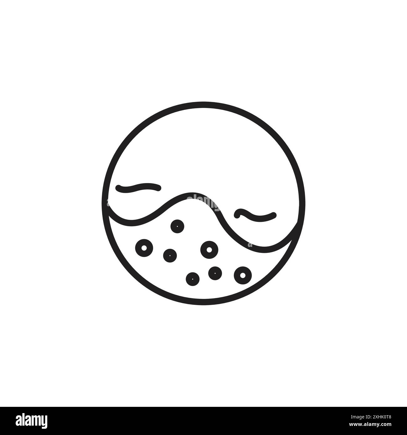 Pigment icon Black line art vector in black and white outline set collection sign Stock Vector ...