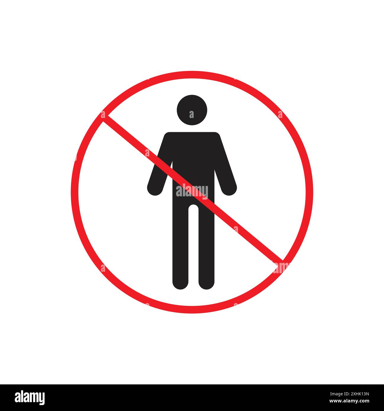 No entry sign Black line art vector in black and white outline set collection sign Stock Vector ...