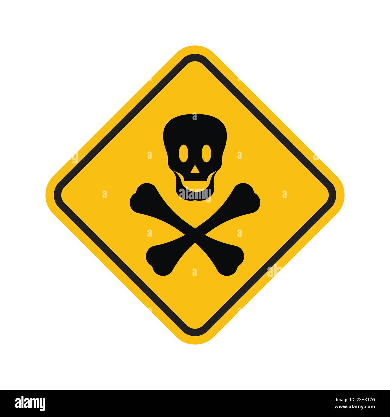 Toxic sign Black line art vector in black and white outline set ...