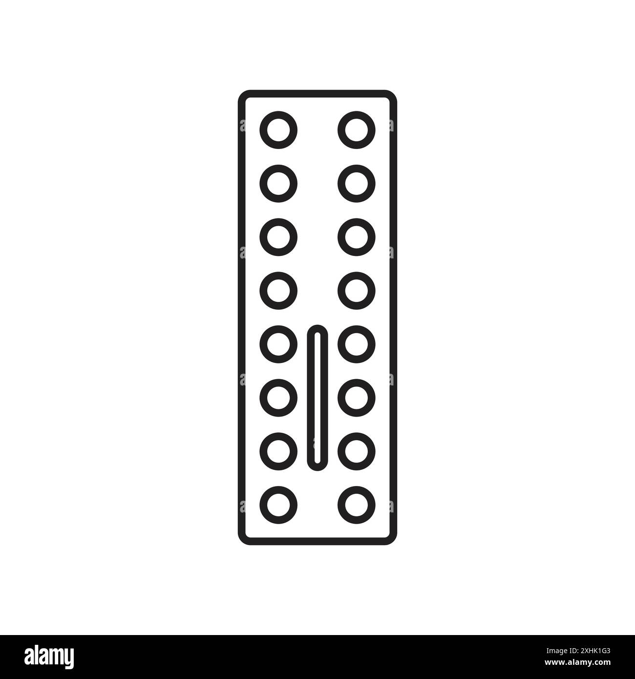 Oral contraception icon Black line art vector in black and white ...