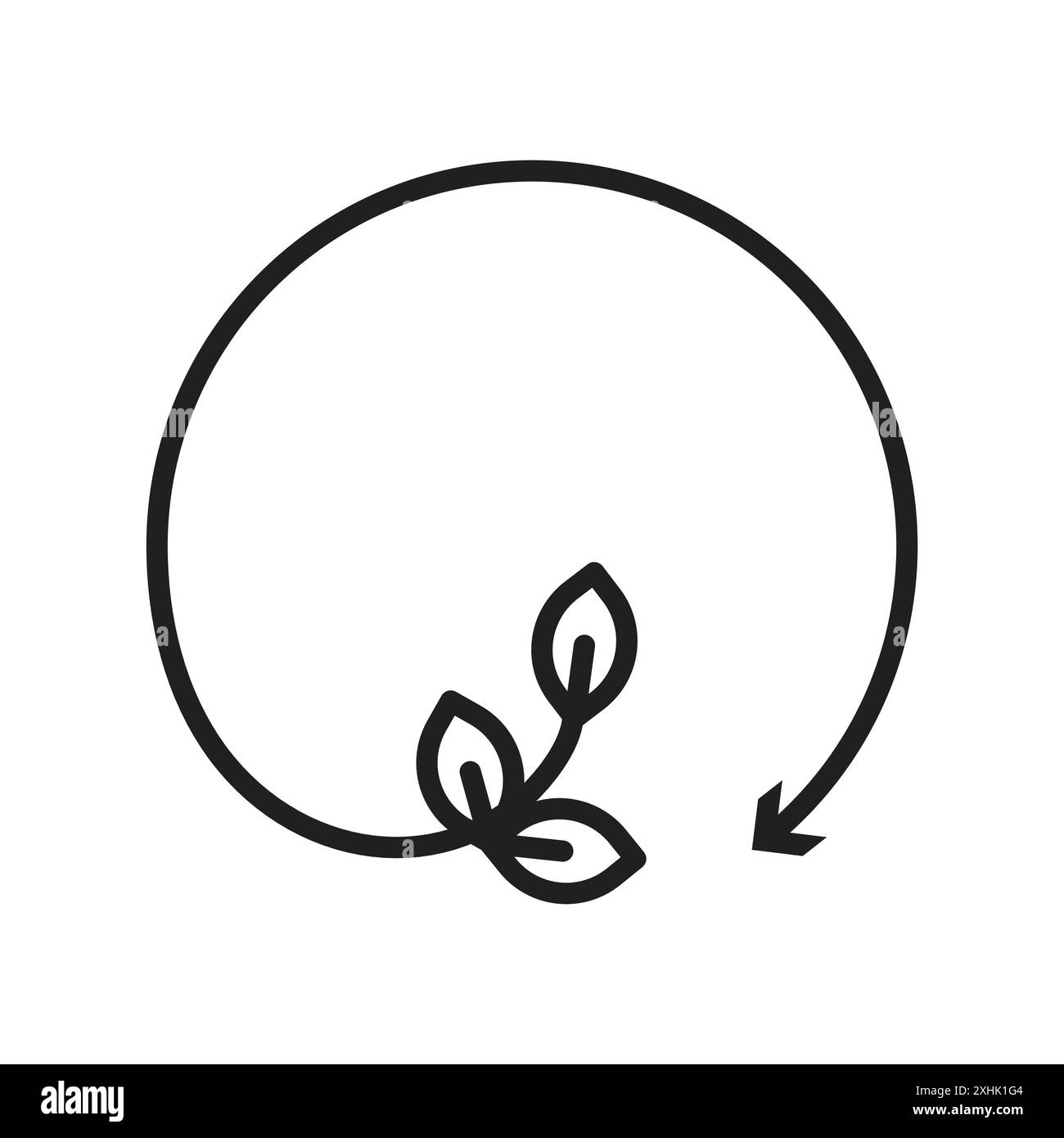 Sustainable icon Black line art vector in black and white outline set ...