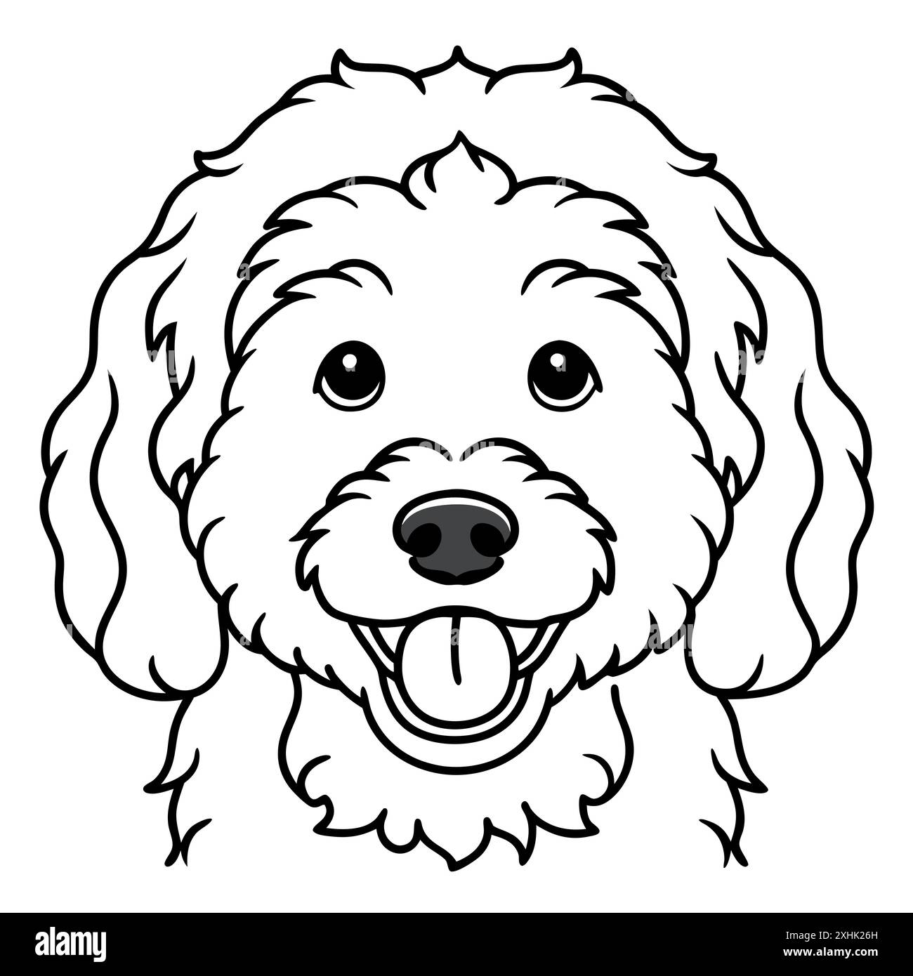 Happy cockapoo Black and White Stock Photos & Images - Alamy