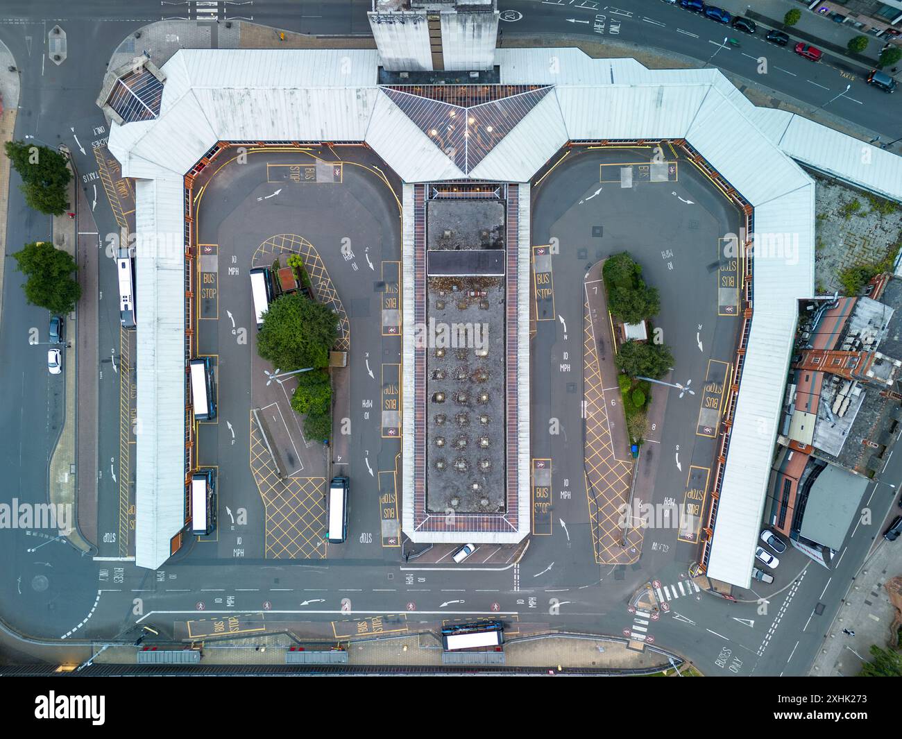 Aerial view of a bus hi-res stock photography and images - Alamy
