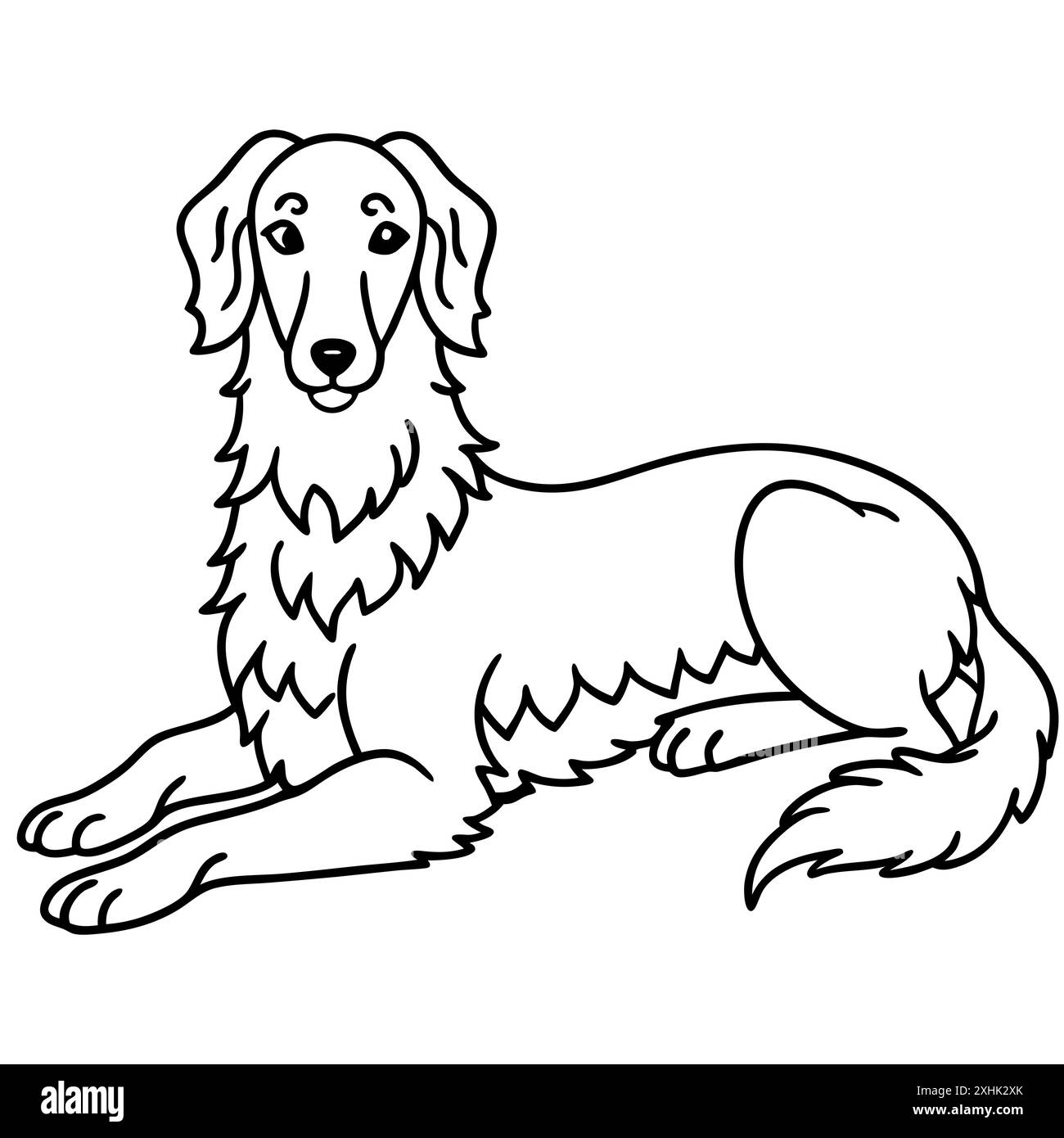 Cockalier dog lies icon vector. AI generated image. Clipart cartoon ...
