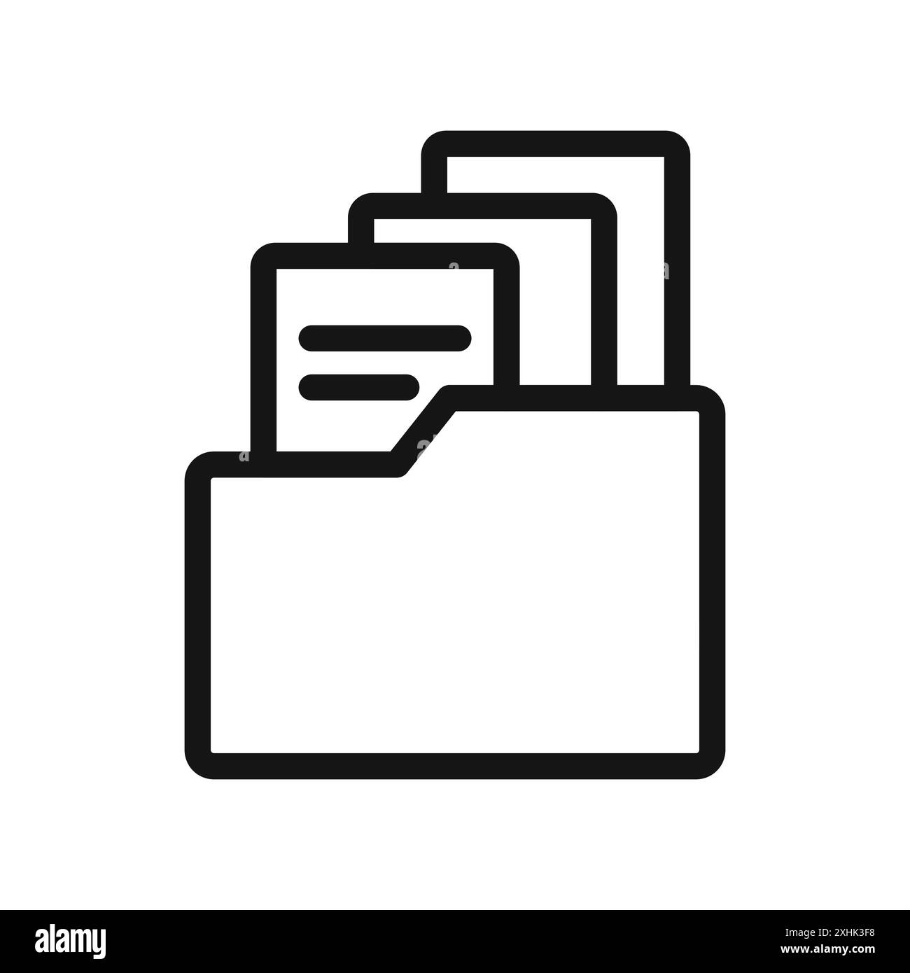 Archive icon Black line art vector in black and white outline set ...