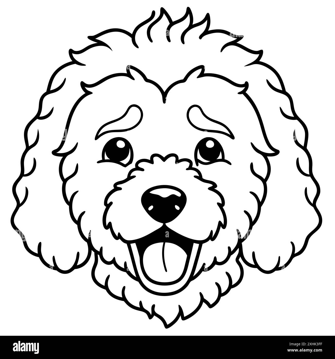 Happy cockapoo Black and White Stock Photos & Images - Alamy