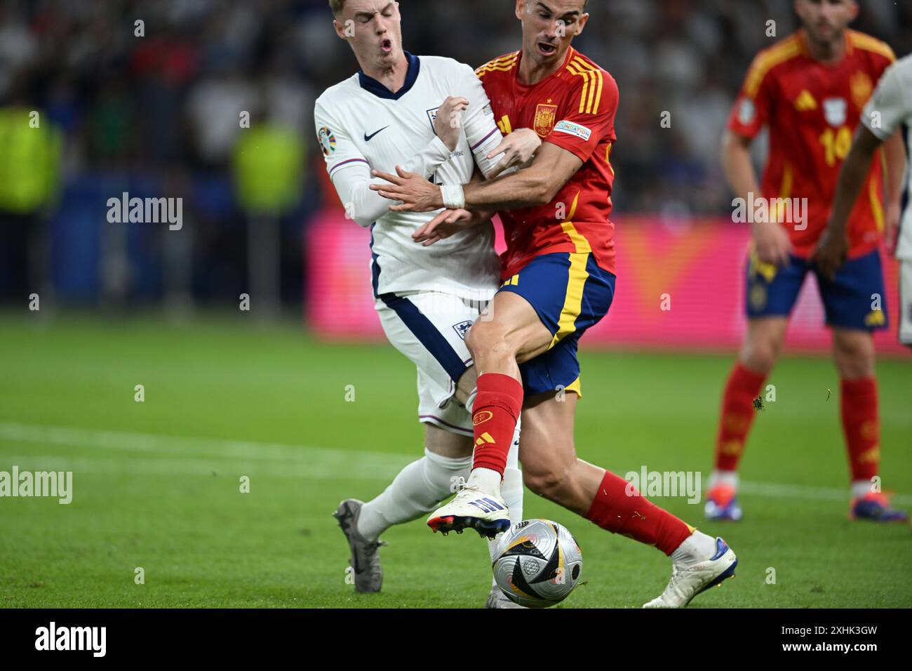 Cole Palmer (England)Fabian Ruiz (Spain) during the UEFA Euro Germany ...