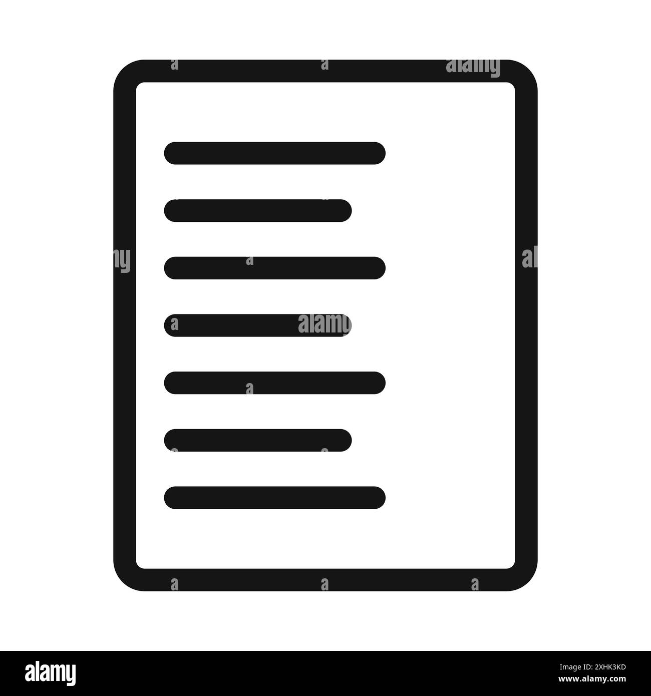 Align left icon Black line art vector in black and white outline set ...