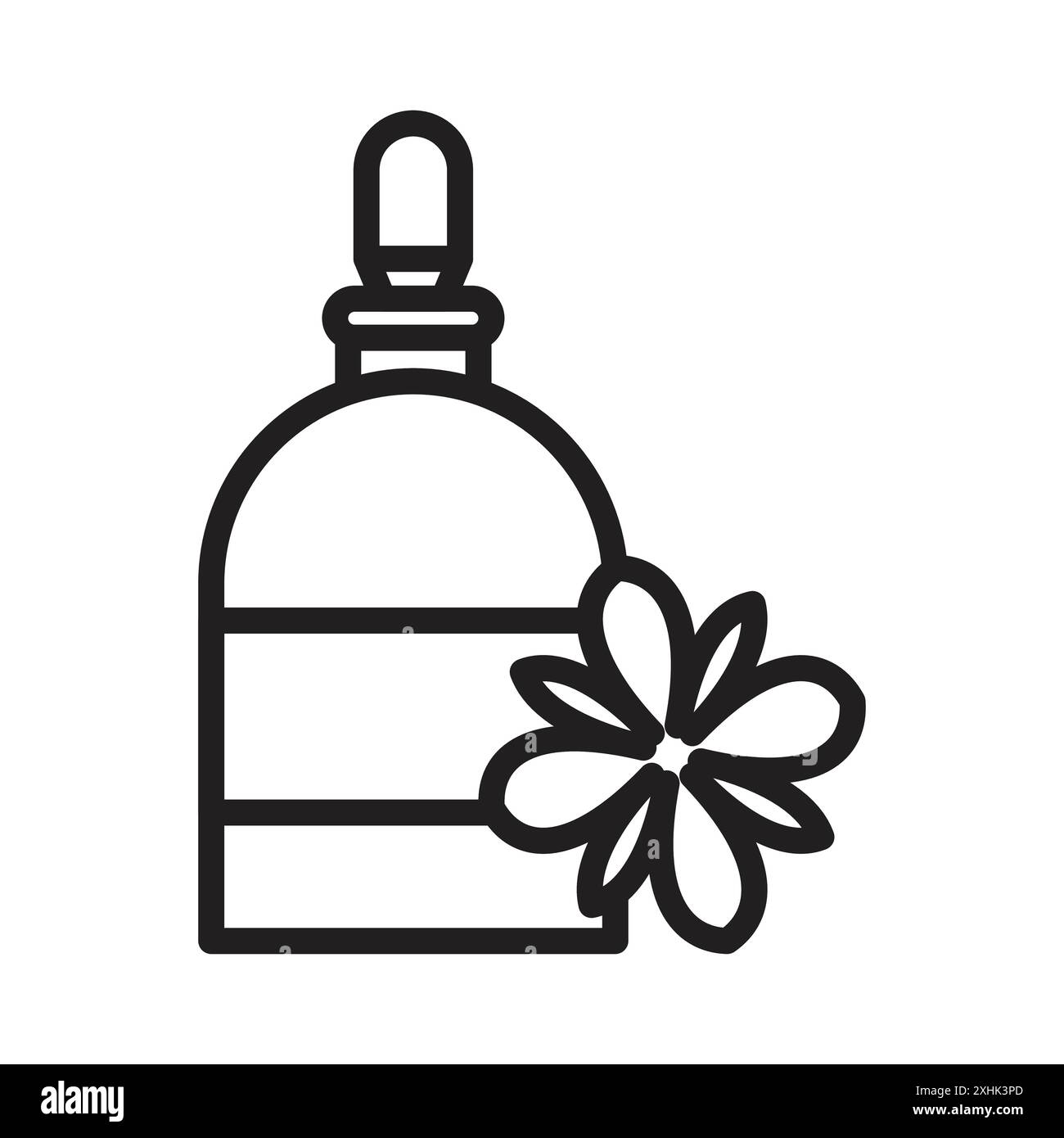 Bach flowers icon Black line art vector in black and white outline set ...