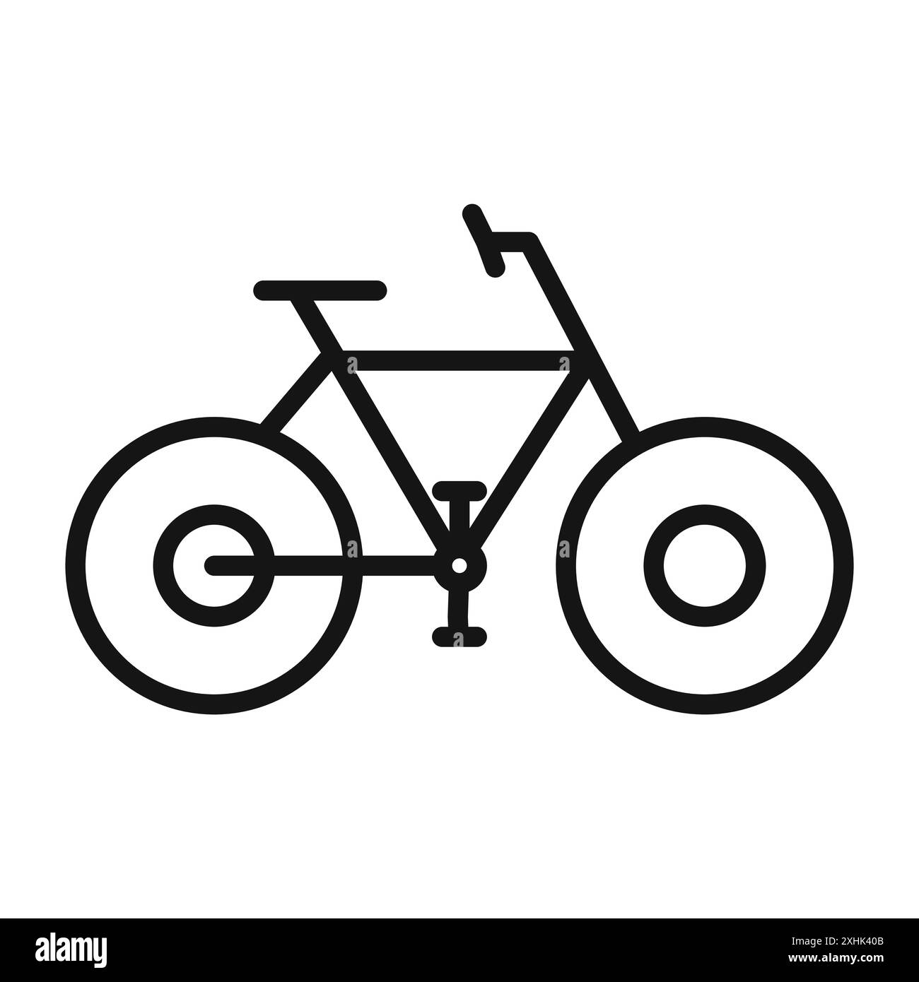 Biking icon Black line art vector in black and white outline set ...