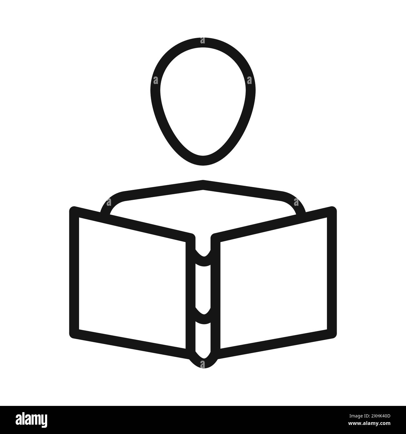 Reader vectors Black and White Stock Photos & Images - Alamy