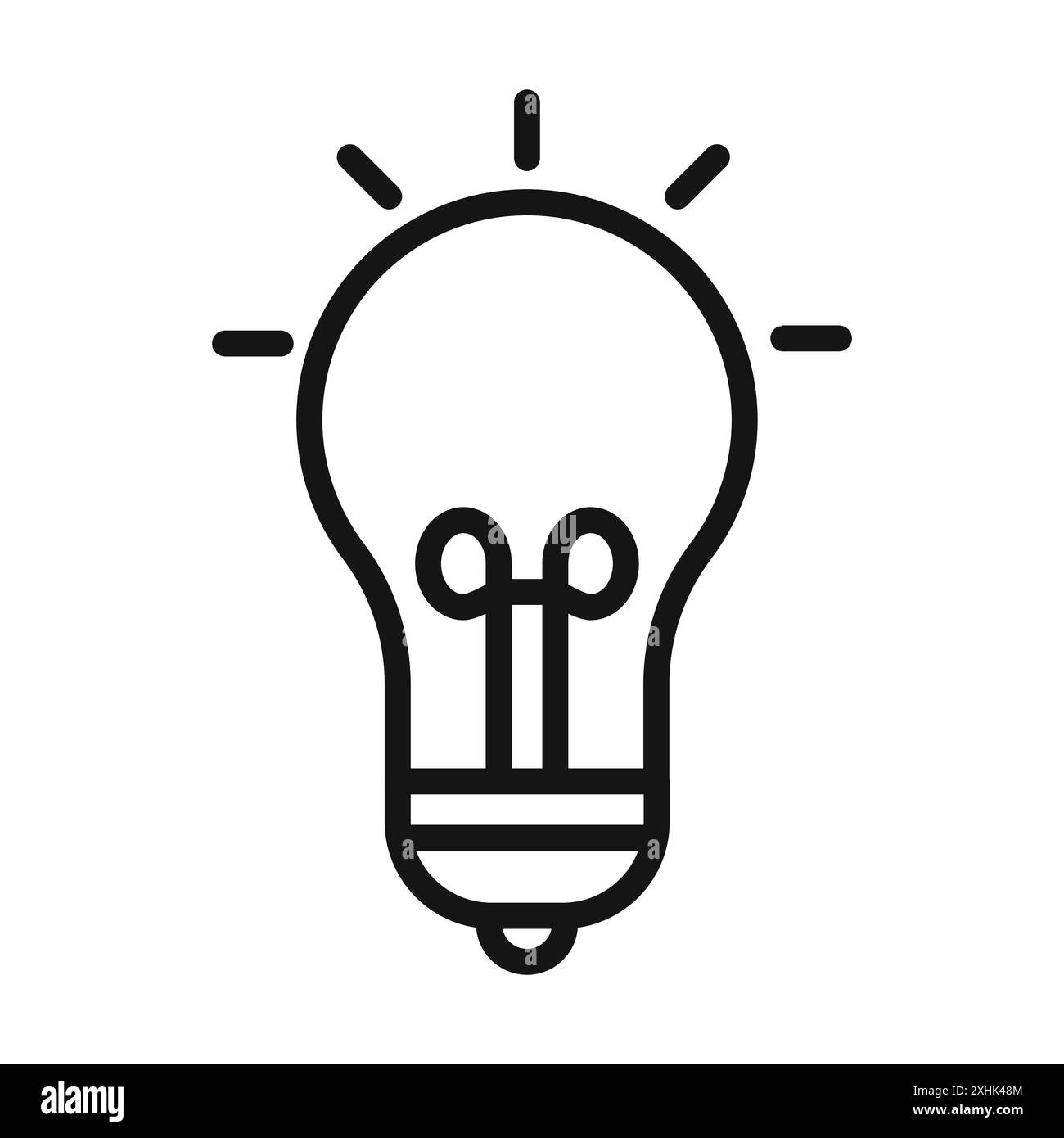 New solution icon outline Black and White Stock Photos & Images - Alamy